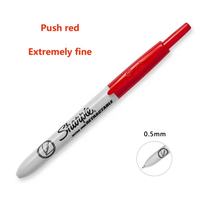 Sharpie Retractable Button Marker Fine Cap Free Marker 0.5MM ...