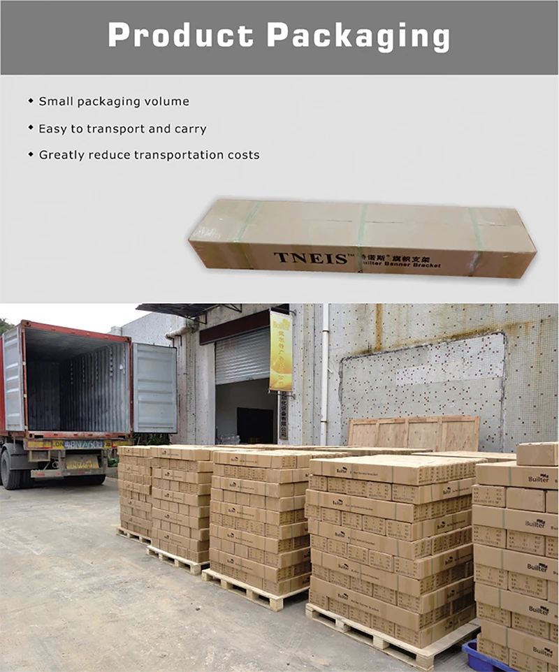 Aluminum Windproof Street Light Pole Advertising Banner Bracket - Oem