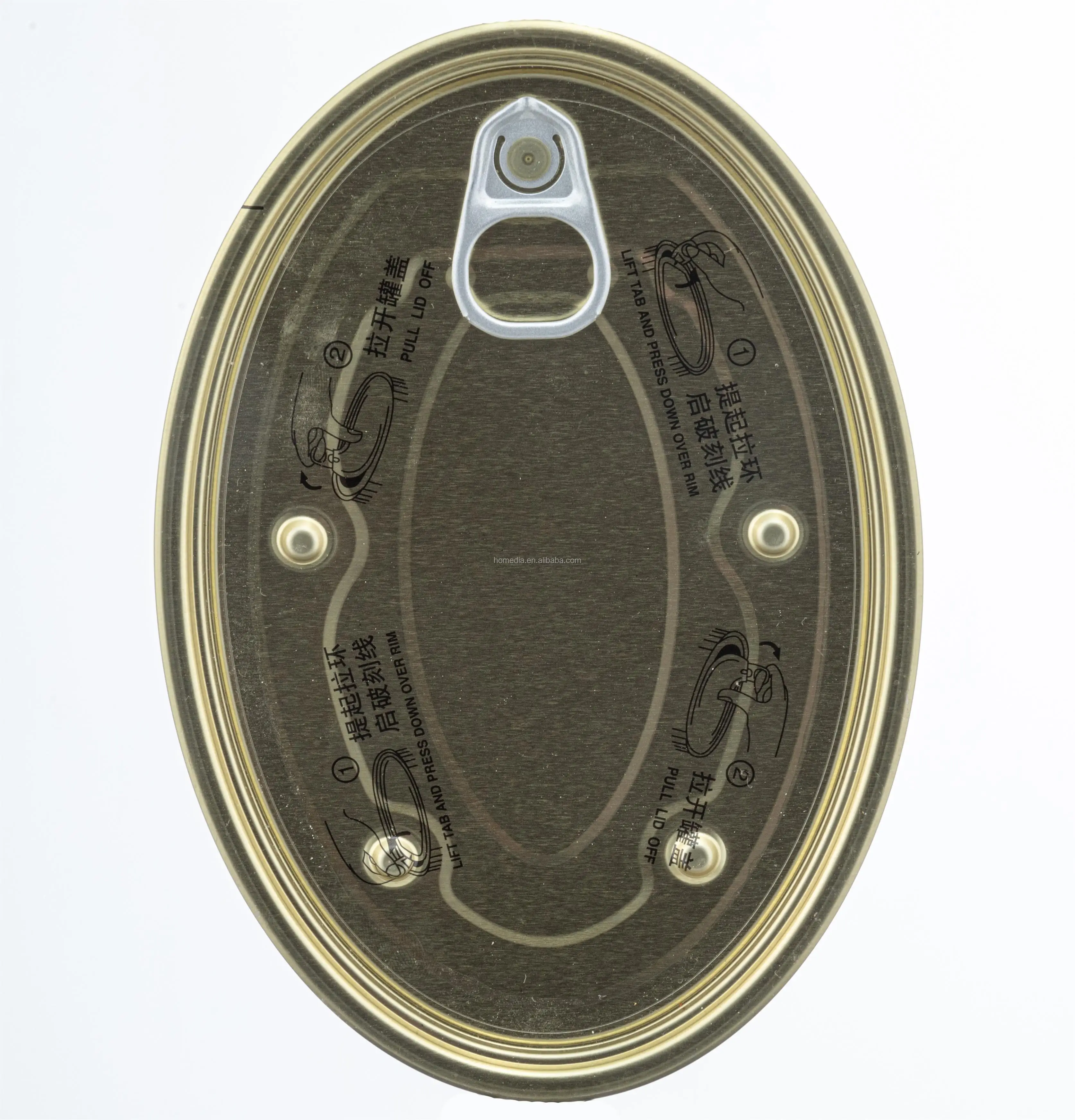 601# Oval Two Piece Empty Sardine Easy Open Lid - Buy 601# Oval Can ...