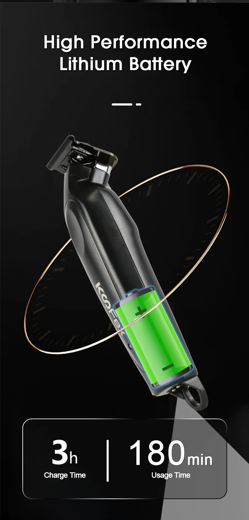 Koofex Customize Zero Gap High-Efficiency Hair Cutting Tool BLDC ...