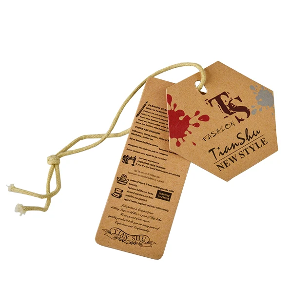 Best Selling transparent plastic hang tags custom embossed hang tag ...