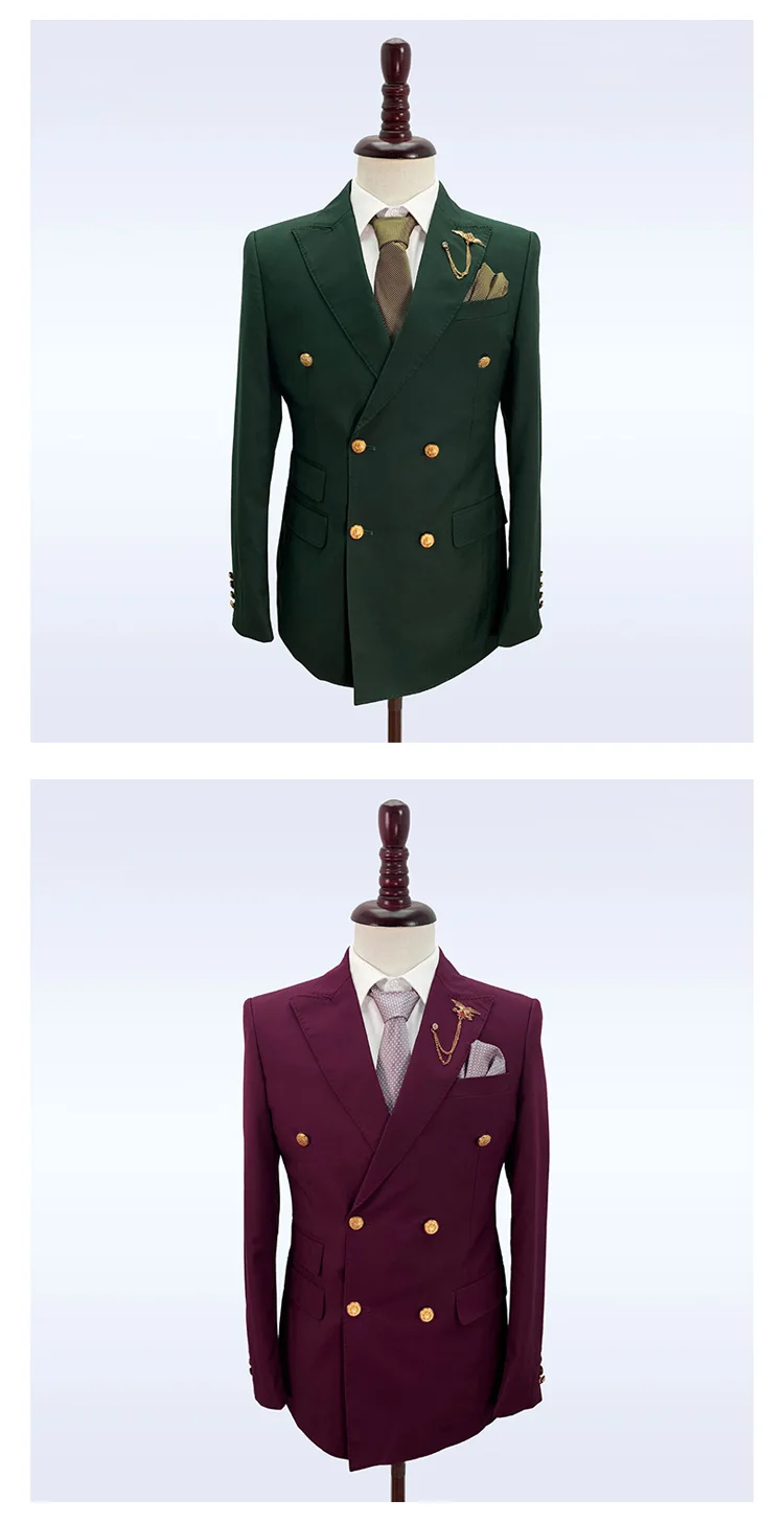 Factory Wholesale Men Suits 2 Pieces Set Men Formal Business Suit - Buy ...