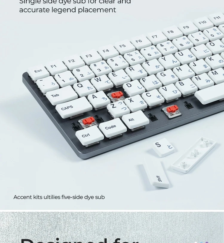 Chosfox Choc Low Profile Pbt Keycaps For Kailh Chocolate Switch ...