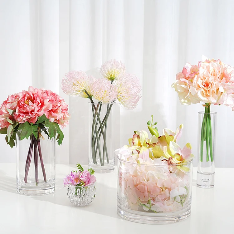 Large Tall Clear Glass Table Vases Flower Vase Home Decoration| Alibaba.com