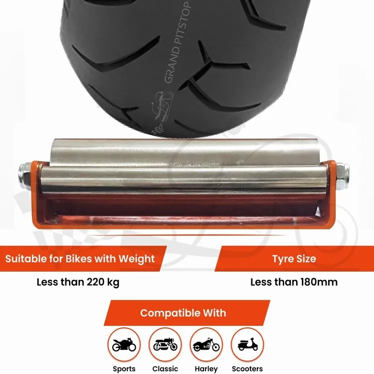 Motorcycle Wheel Cleaning Stand Paddock Stand Replacement Wheel Roller ...