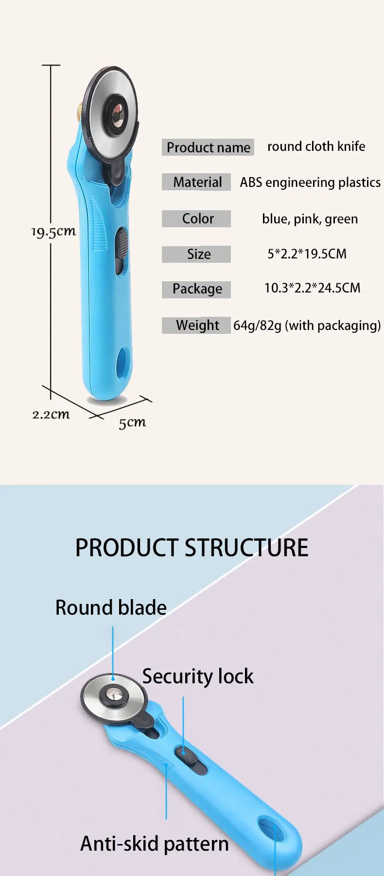Handheld Mini Multi Functional Rotary Blade Die Cutter