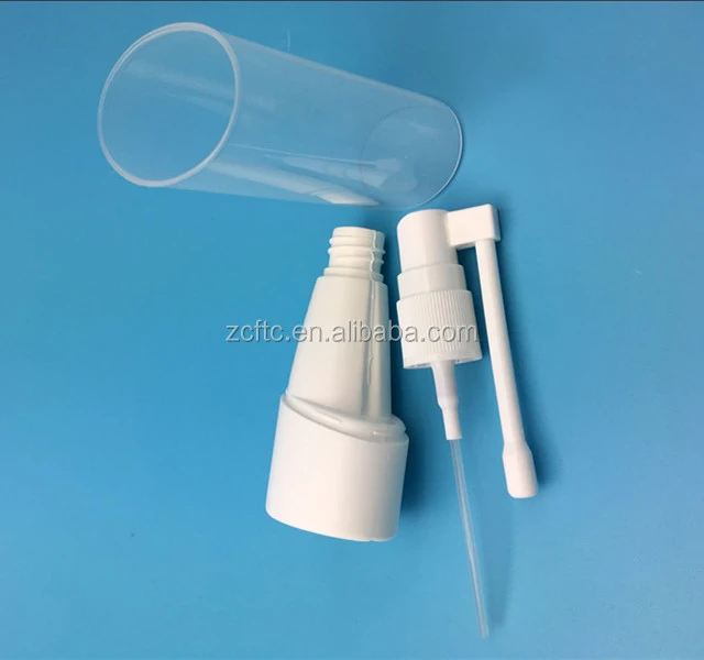 OEM Long Nozzle Pharmaceutical Throat Sprayer with HDPE Bottle
