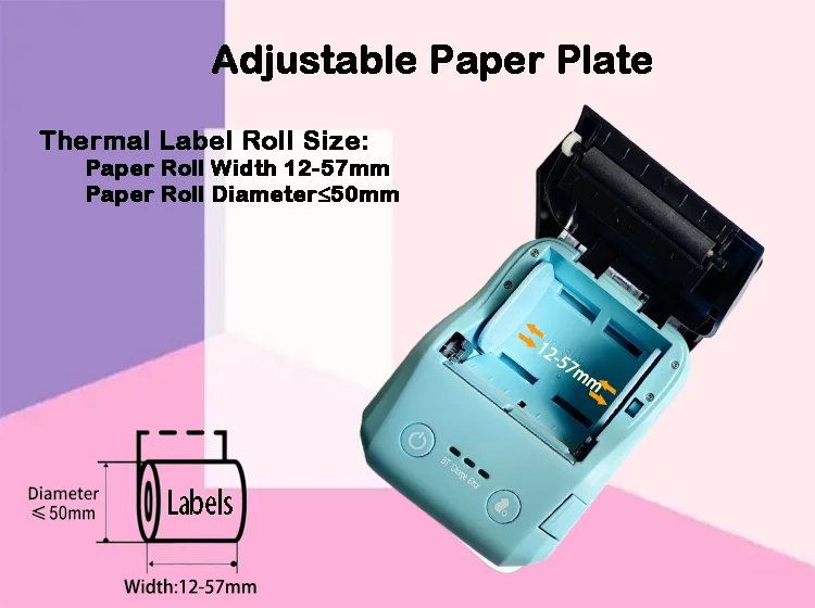 Mini Terminal Mobile Label Portable Imprimante Thermique