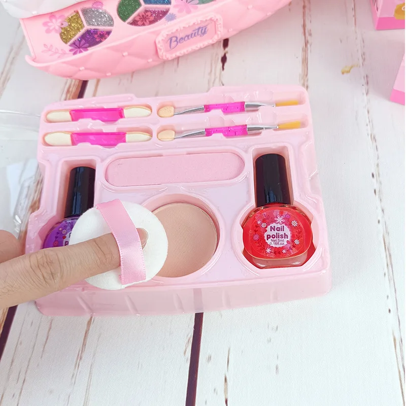 New Kids Makeup Cosmetics Playing Box Princess Makeup Girl Toy Play Set ...