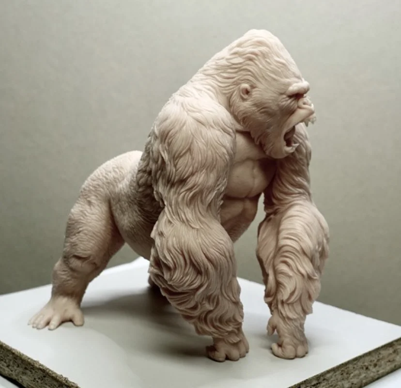 Funny Resin Art Gorilla Statue Sculpture Large Colourful Home Decor ...