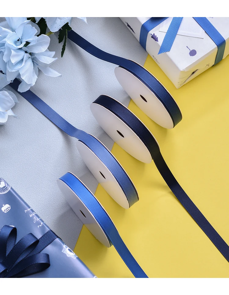 Light Blue Ribbon Roll for Graduation Season Party Factory Polyester ...