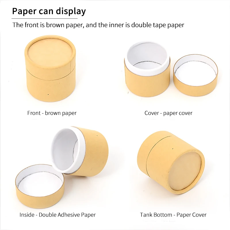 Jijid Custom Cylindrical Canister Cardboard Cylinder Round Box Paper ...
