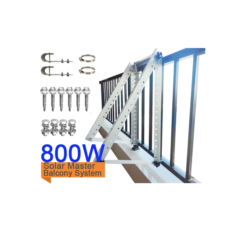 Balcony Solar Mounting Brackets - 800W Micro Inverter Set