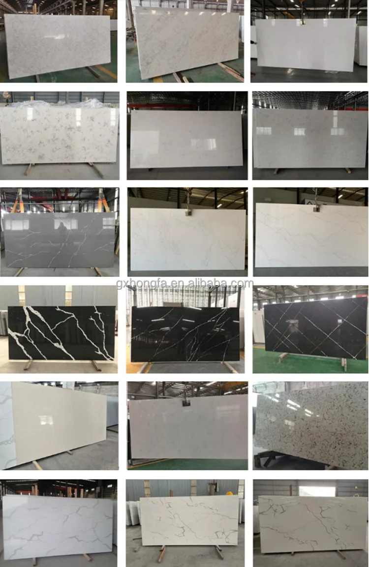 White Calacatta Quartz Tile Production Line - Artificial Stone Factory