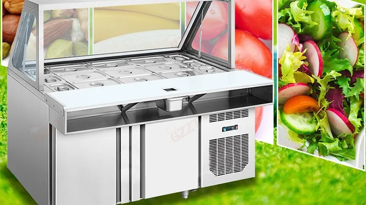 1.5m Digital Controller Commercial Use Subway Sandwich Prep Table ...