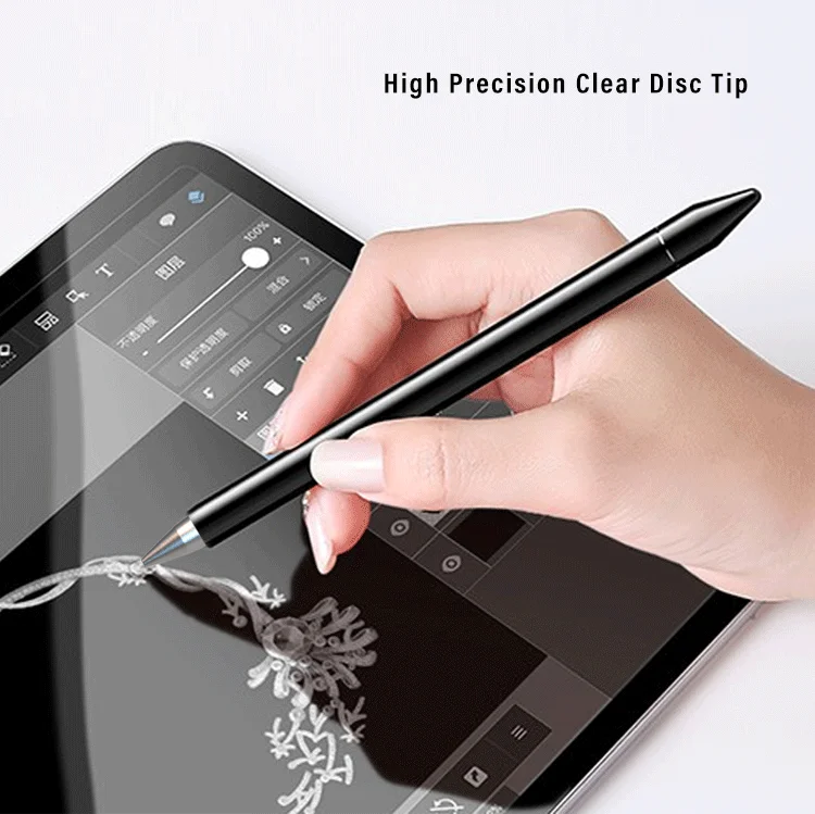 3 in 1 Universal Passive Pen With Two Magnetic Caps for Ipad Touch ...