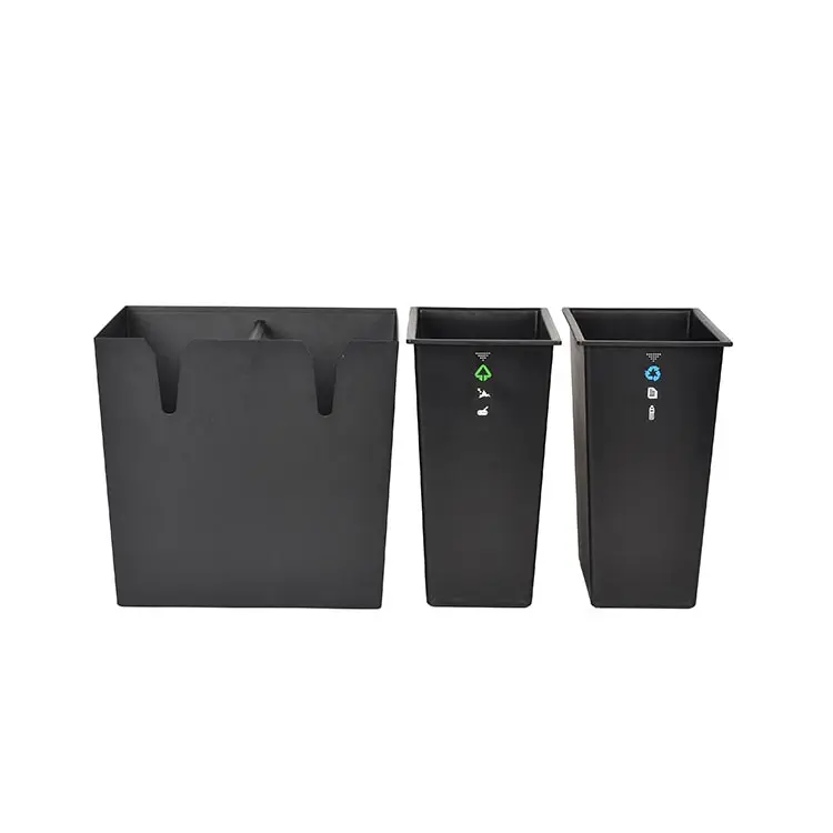 Double Box Trash Can - Fire Resistant & Eco-friendly