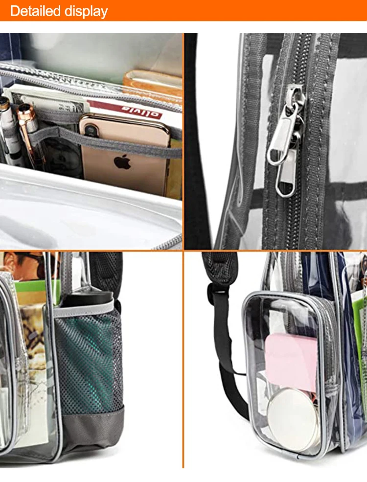 Outdoor Transparent Pvc School Clear Backpack Bag - Buy Backpack Clear ...