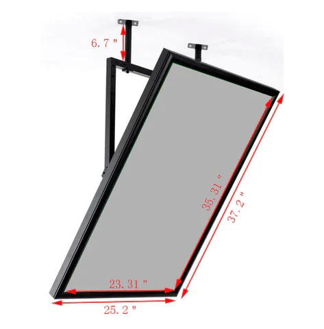 Ceiling Mount Sign Board Holder Rack Wall Mounted Metal Ceiling Poster ...