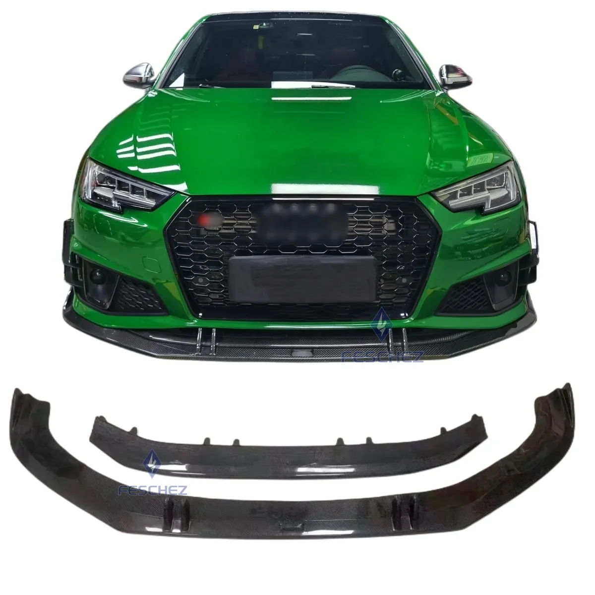 Hot Sale Kb Style Front Lip Fit For Audi A4 S4 2019 Front Bumper ...
