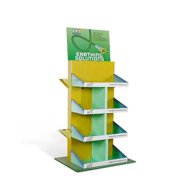 Custom Corrugated Carton Display Stand Light Bulbs Strip Display ...