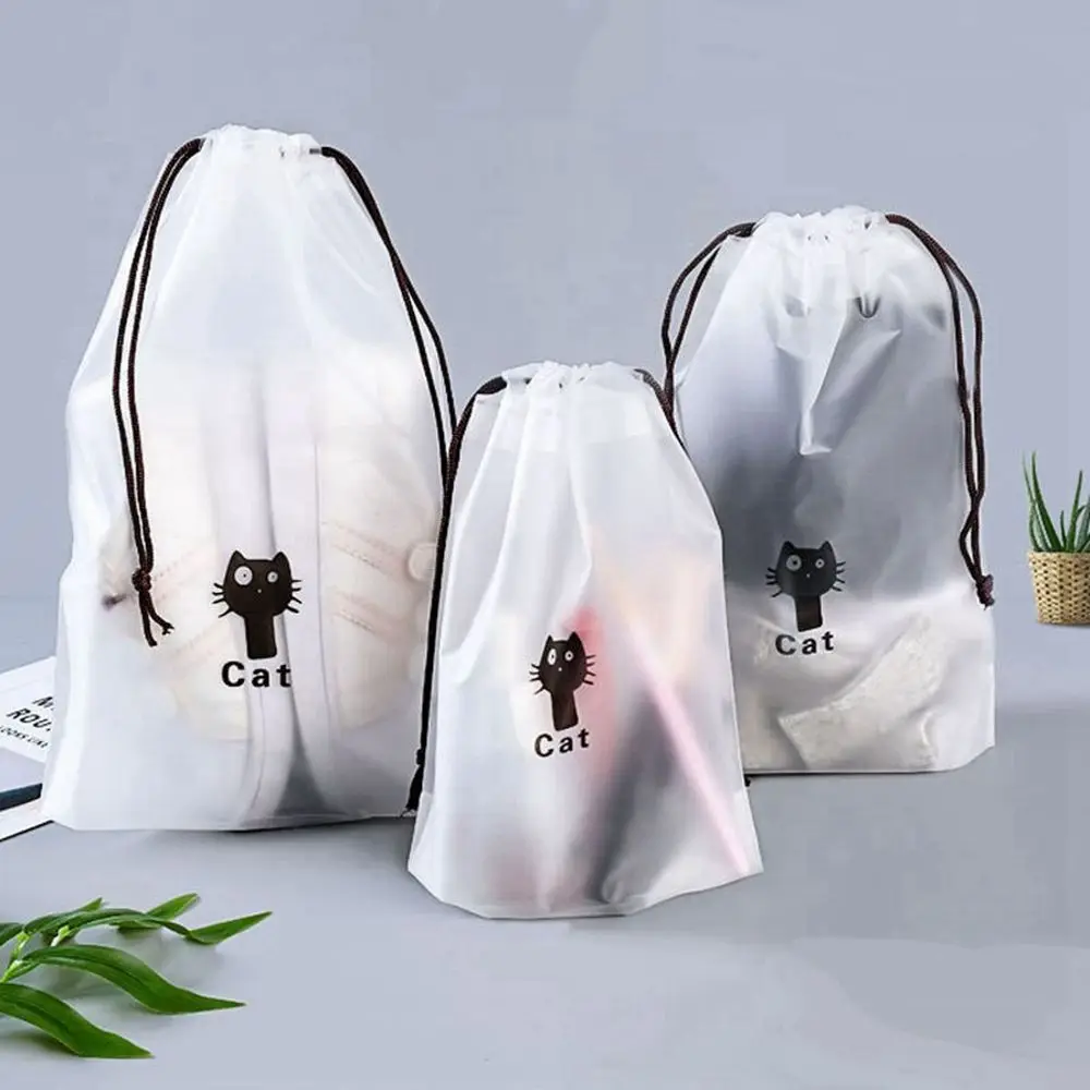 Drawstring Plastic Bag Customised Reusable Personalised Woman Shopper ...