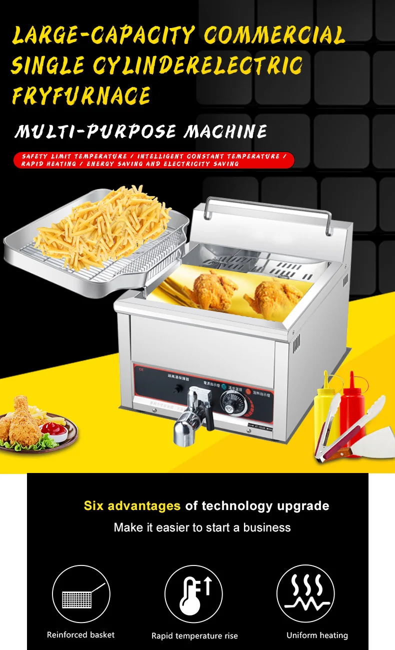 Mcdonalds Potato Chips Industrial Commercial Kitchen Equipment 15l ...