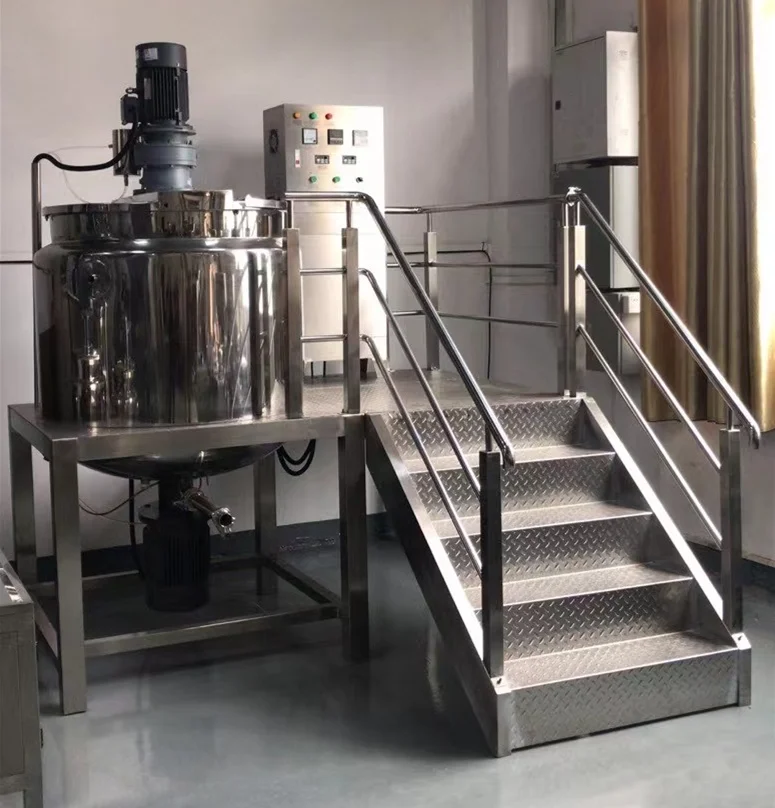 Shampoo Homogeneous Mixing Tank Homogenizer Mixer Tank Machine Cosmetic ...
