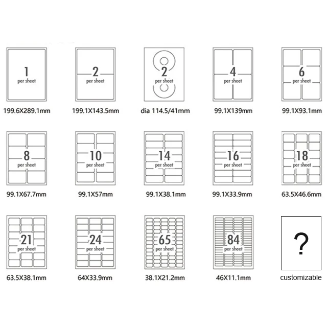 Flexography A4 Sticker Paper Self Adhesive A4 Paper Half Cutting ...