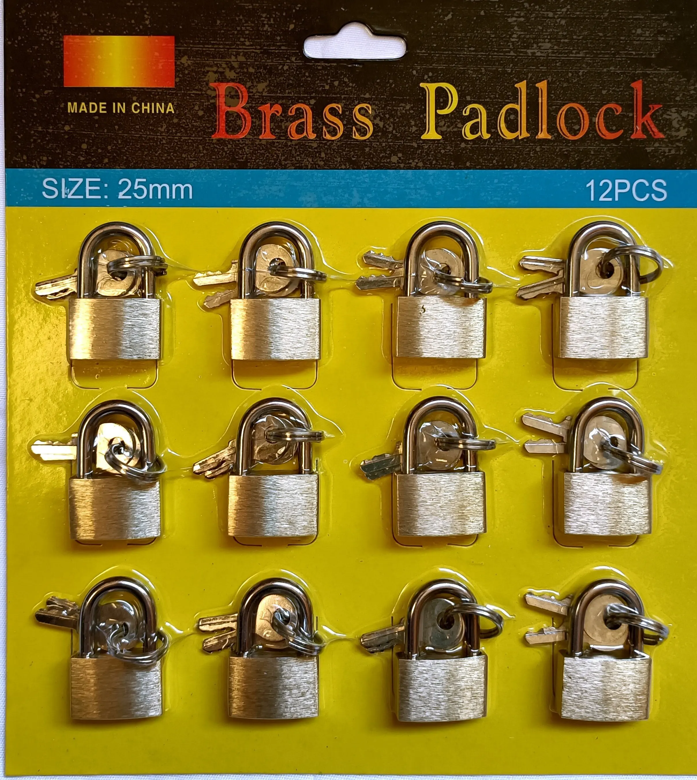 Mini Cheap Small 20mm Brass Padlock Set in Yiwu Market