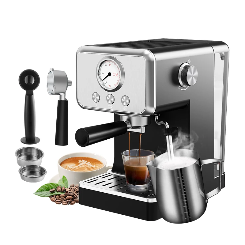 2024 New Design Semi-Automatic Ground Coffee Machine Espresso Maker ...
