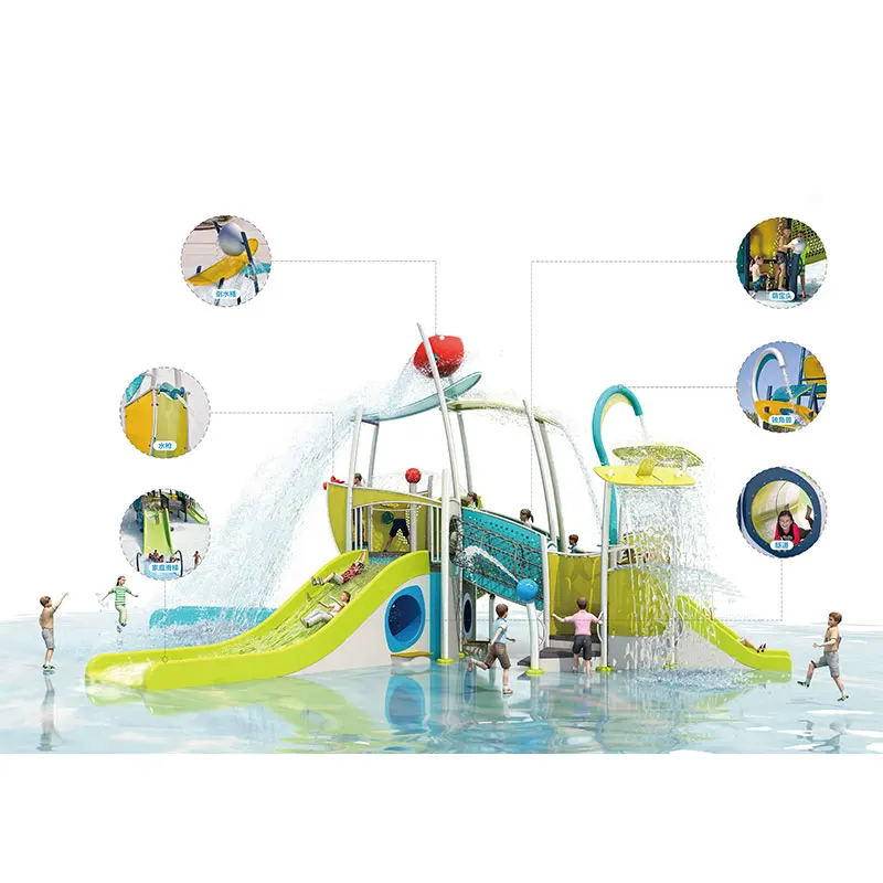 Outdoor Water Splash Pad Equipment Water Playground Summer Splash Pad ...