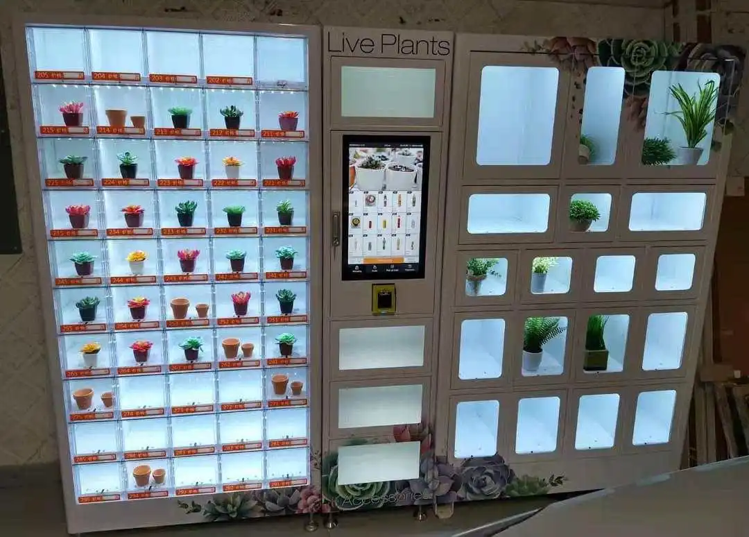 Custom Logo Self Service Flower Vending Machines