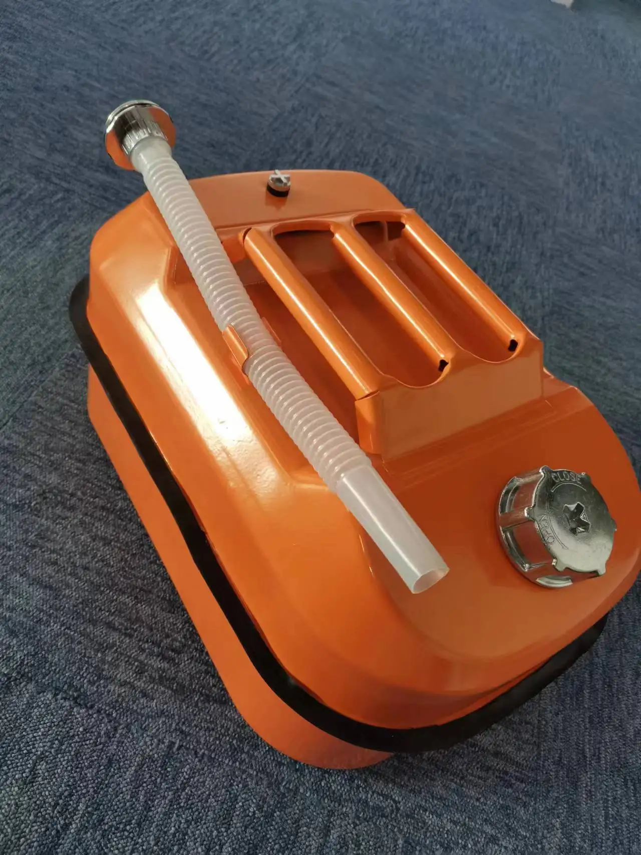 Red Steel Jerry Can - Safe Diesel Refueling Solutions