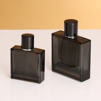 Wholesale Gray 50ml 100ml Square Perfume Sample Bottles Fashion Glass ...