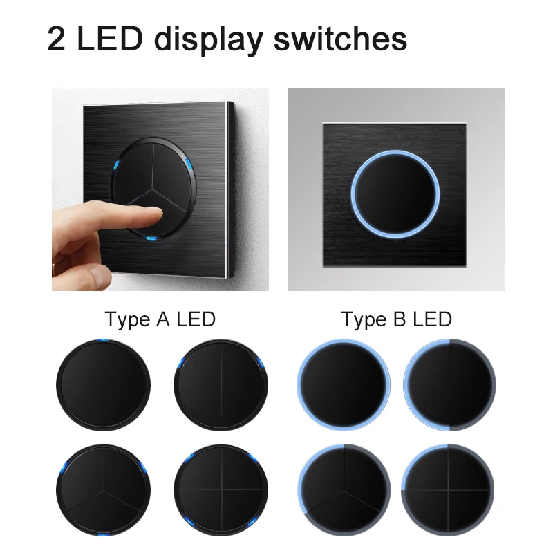 Alibaba.com: Aluminum Alloy Retro 86 Style 220V LED Indicator Push ...