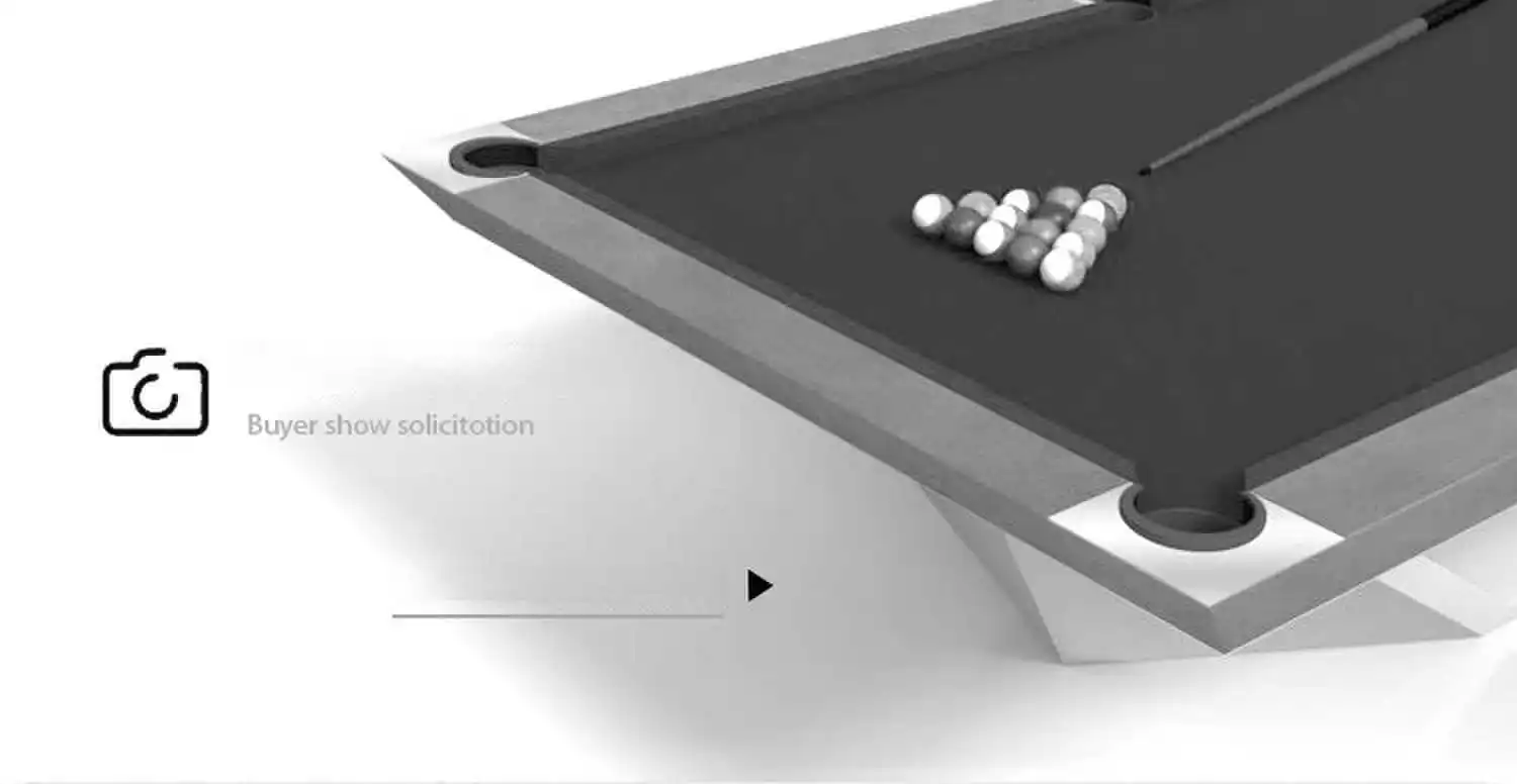 Custom Classical Pool Table With Solid Wood Legs And Slate Cushions ...