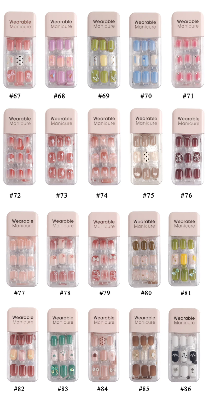 Factory Wholesale Short Type 30pcs/set Press On Nails For Nail Art ...