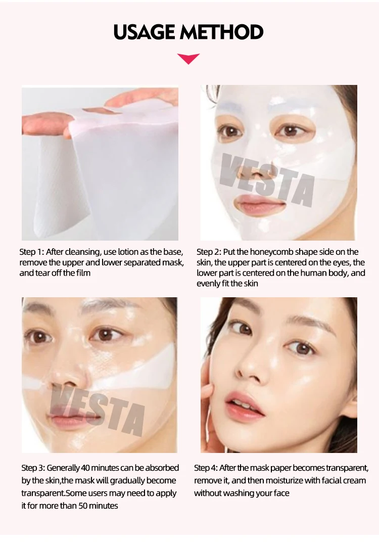 Wholesale Korean Organic Collagen Face Lifting Sheet Mask