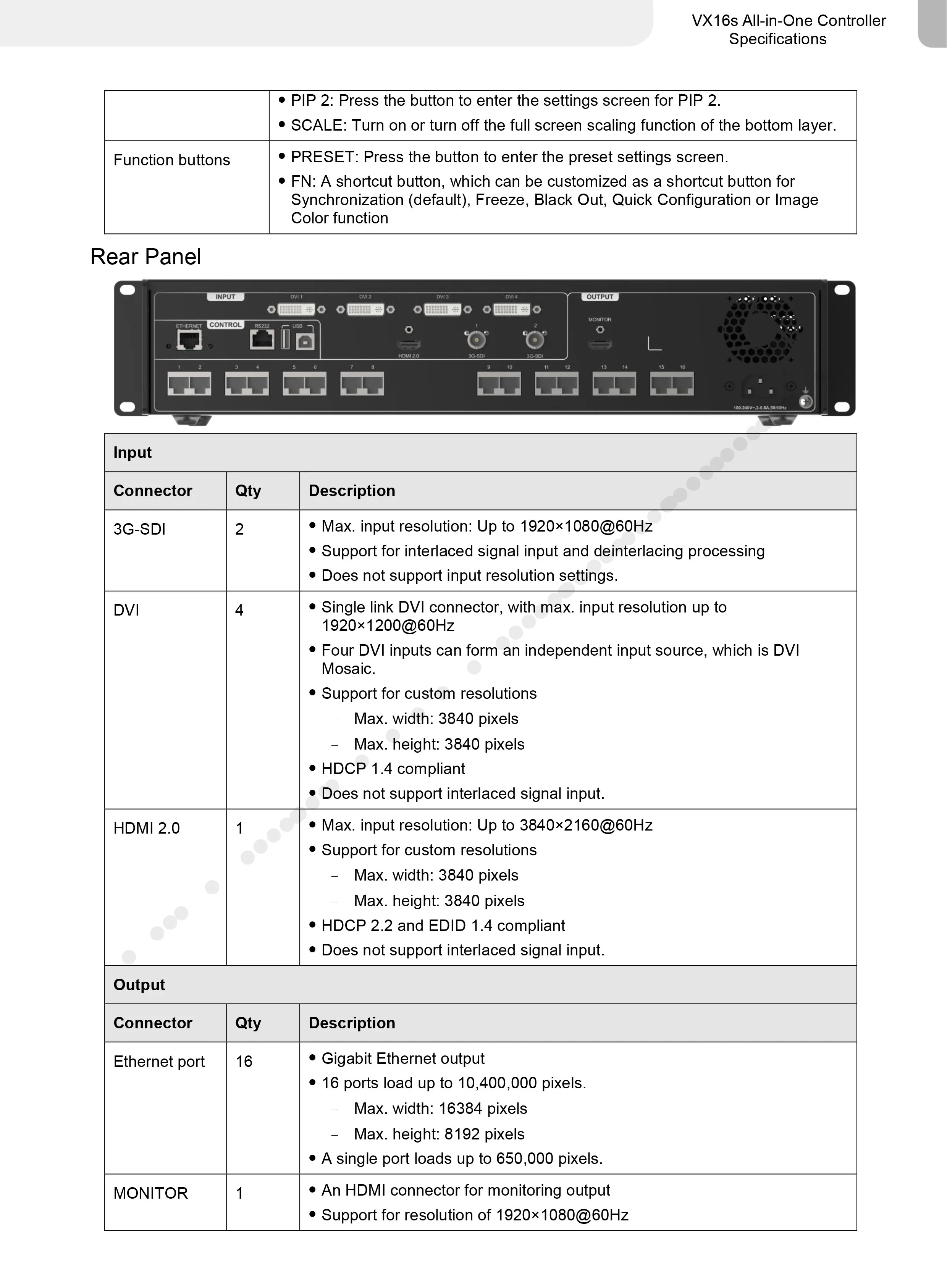 Best Quality Nova Novastar Video Processor Vx16s Led Screen All-in-one ...