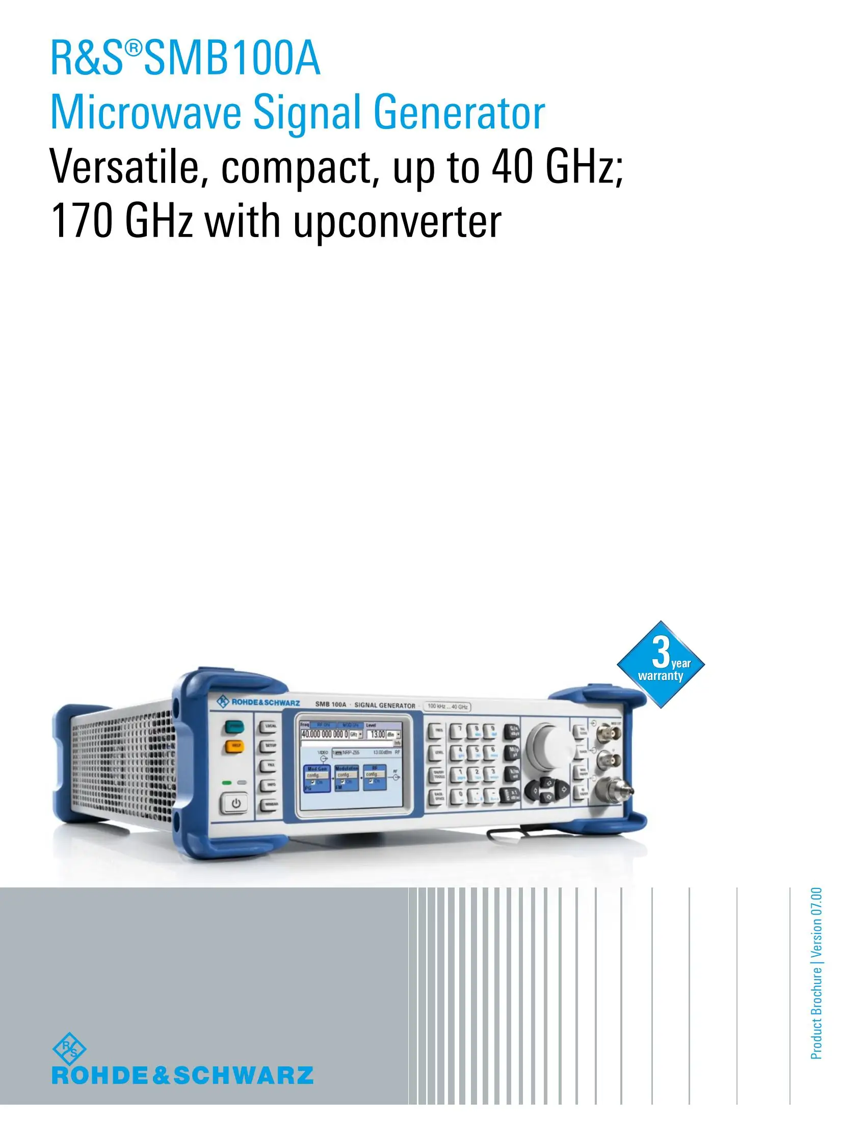 R&s Smb100a Microwave Signal Generator Progressive Attenuator Rohde ...