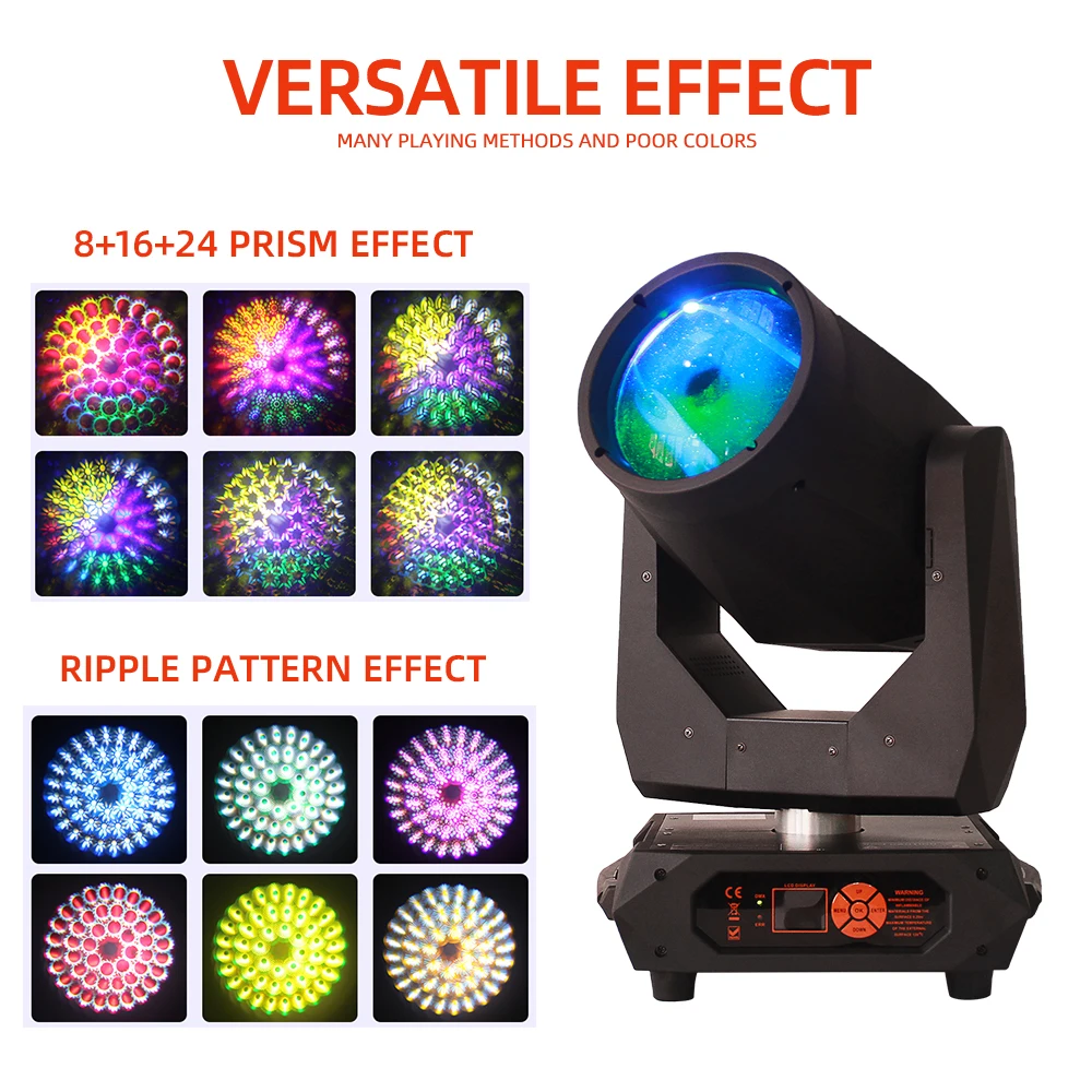 Montek Lighting Fixture 380w 19r Rainbow Effect 3d Beam Moving Head ...