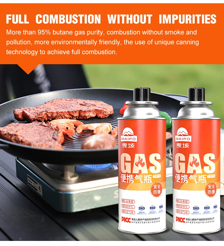 Butane Gas 220g for Kitchen Torch Camp Stove Gas Canister for Picnics ...