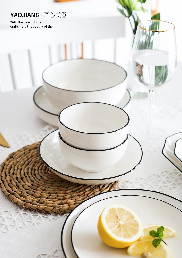 Ceramic Dinnerware Set - European Style Tableware Dishes