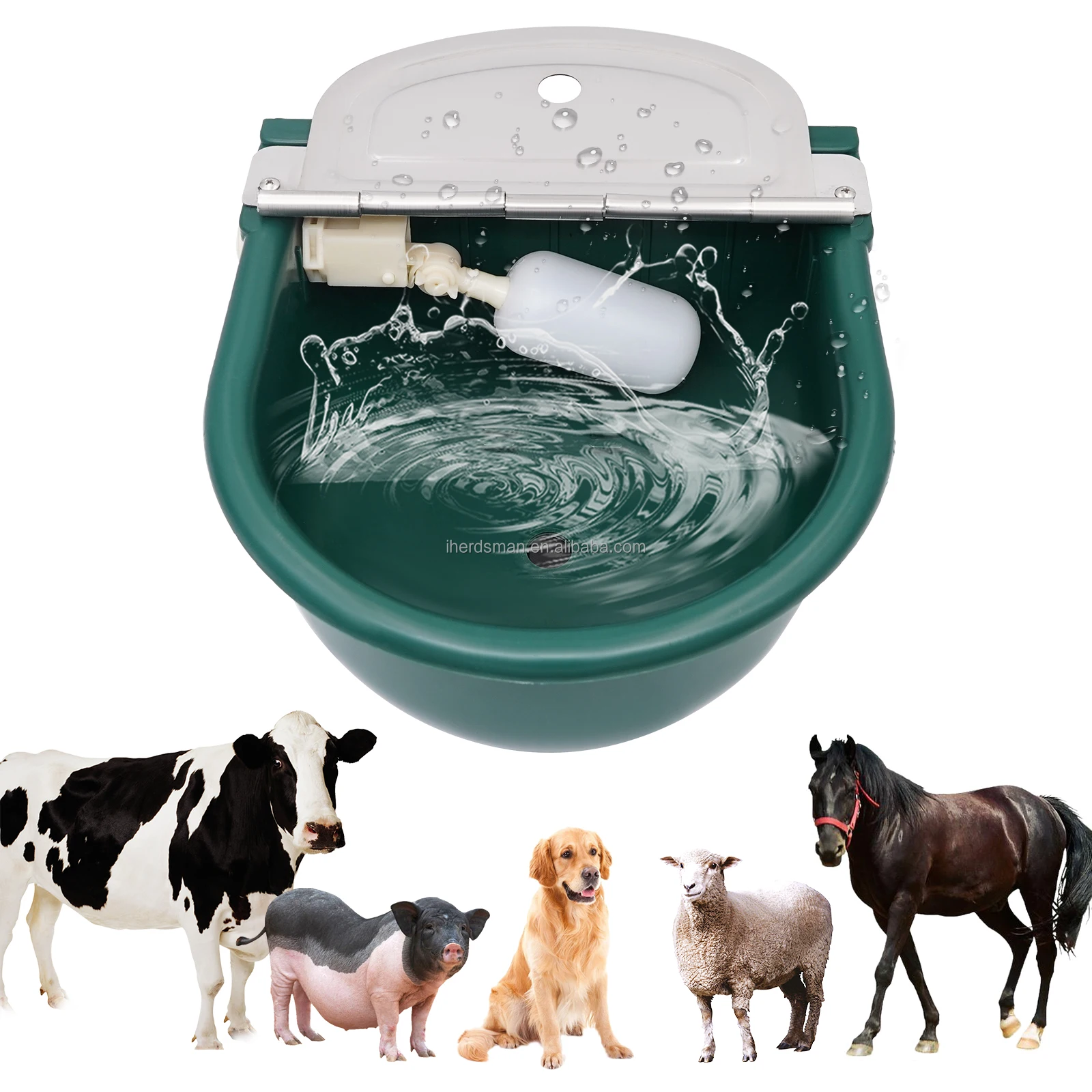 Farming Equipment Automatic Livestock Waterer Water Trough Plastic ...