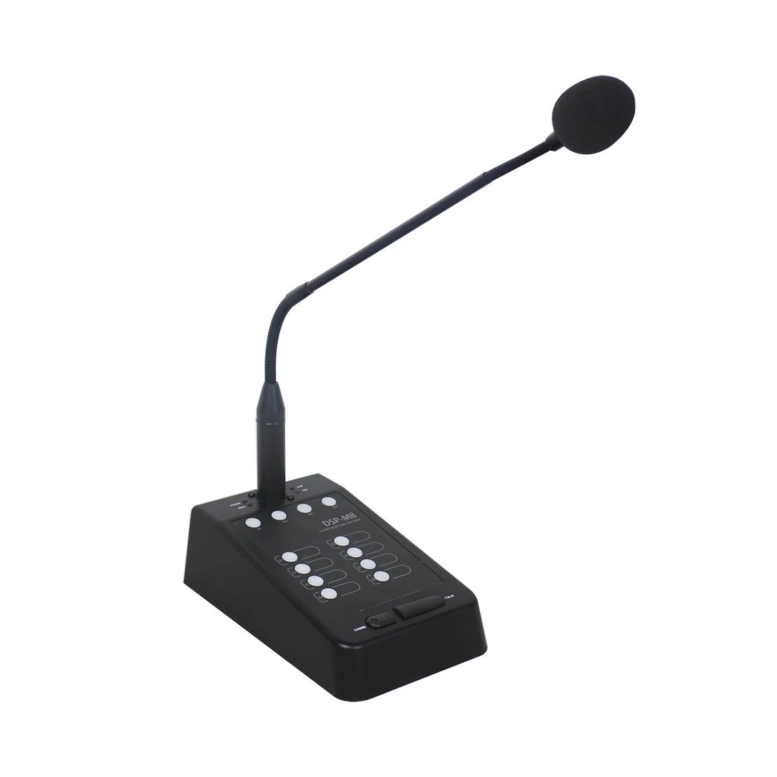 8 Zone Paging Microphone Station DSP Dante Desktop