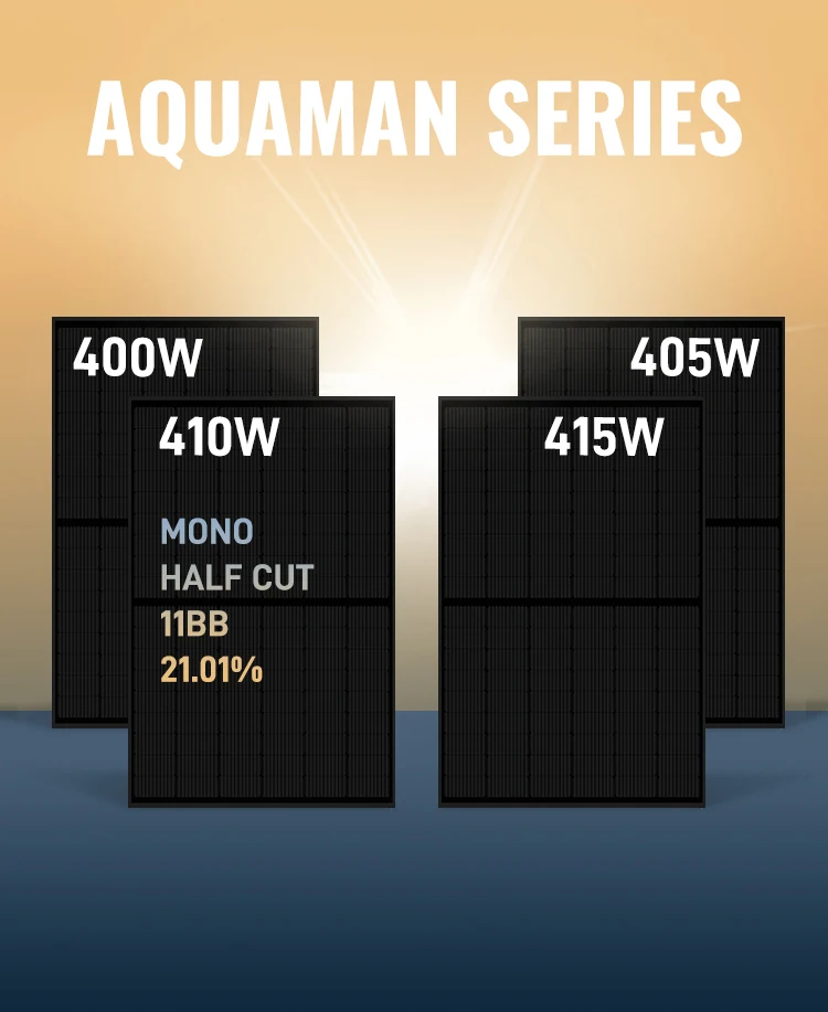 2023 M10 Bipv Solar Panel 400w 405w 410w 415w Full Black Mono Half Cell ...