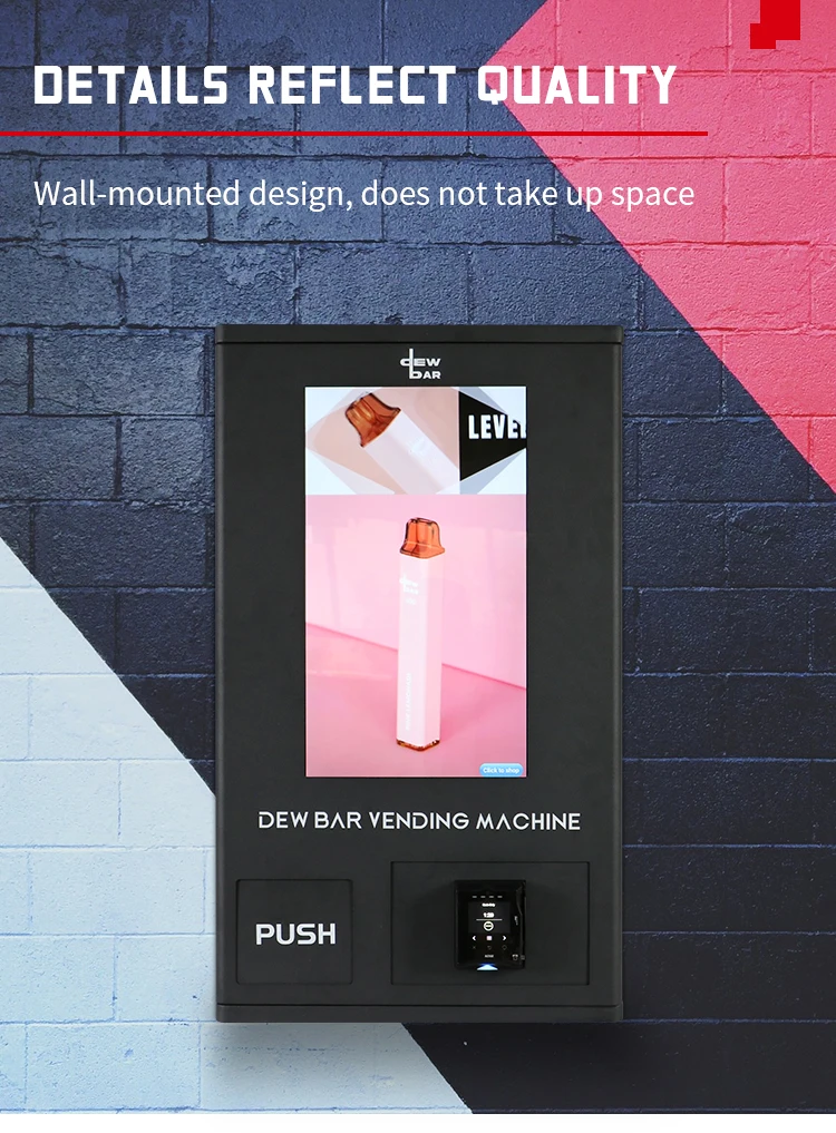 Dkmvending Small Wall Vending Machine Mini Credit Card Cigarettes Vendo ...