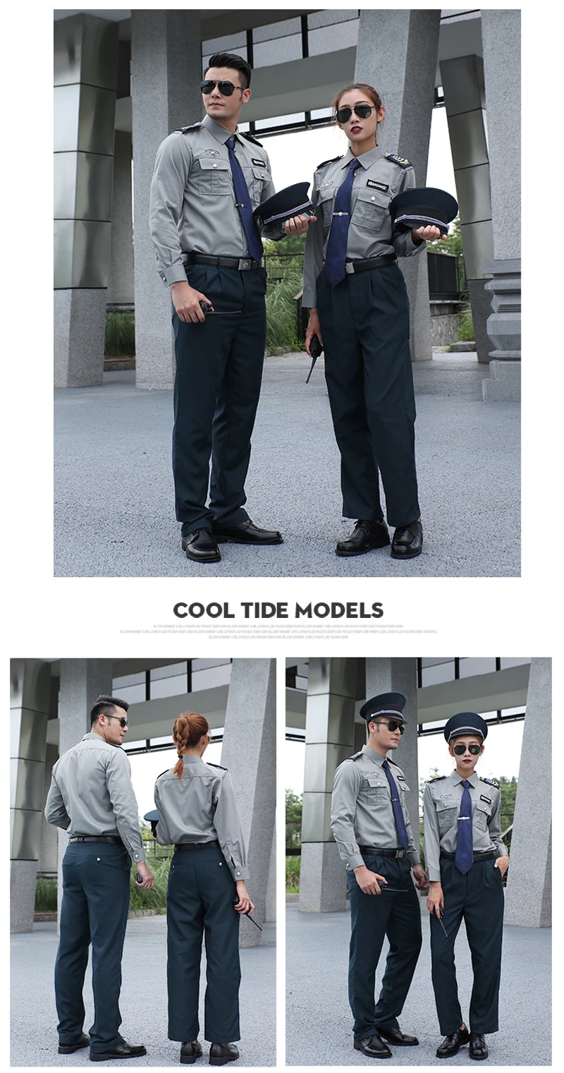 Unisex Security Uniform Sets - Long Sleeve & Quick Dry