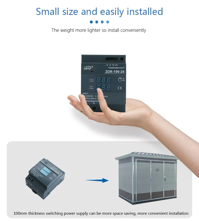 Din Rail Power Supply 100w 110v 220v Ac To Dc 12v 15v 24v 36v 48v ...